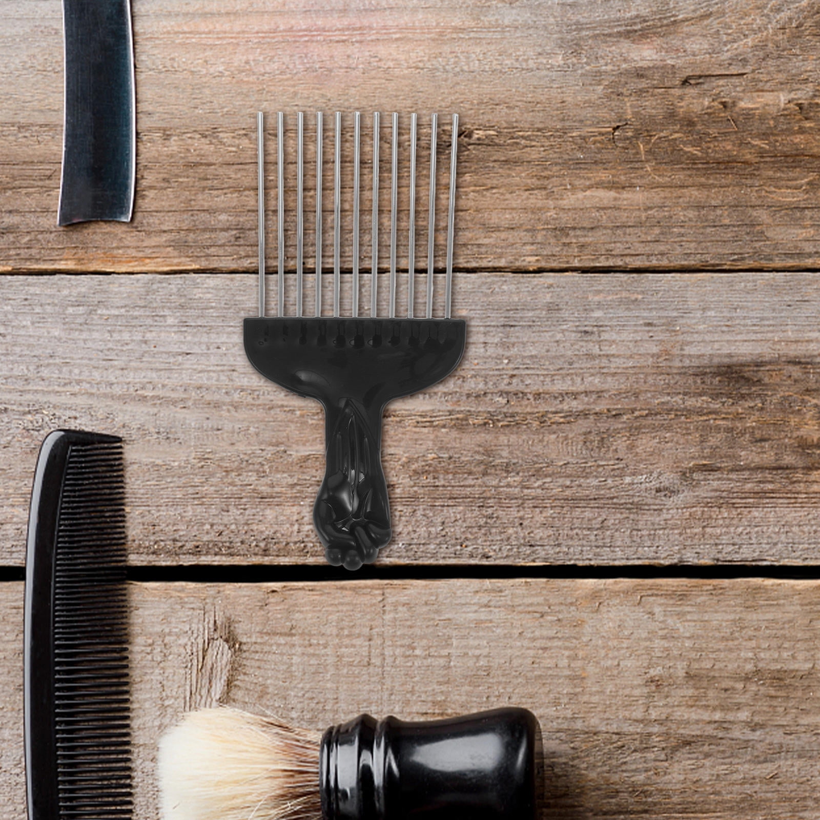 HOMEMAXS Metal Hair Pick For Men And Women Afro Comb And Styling Comb ...