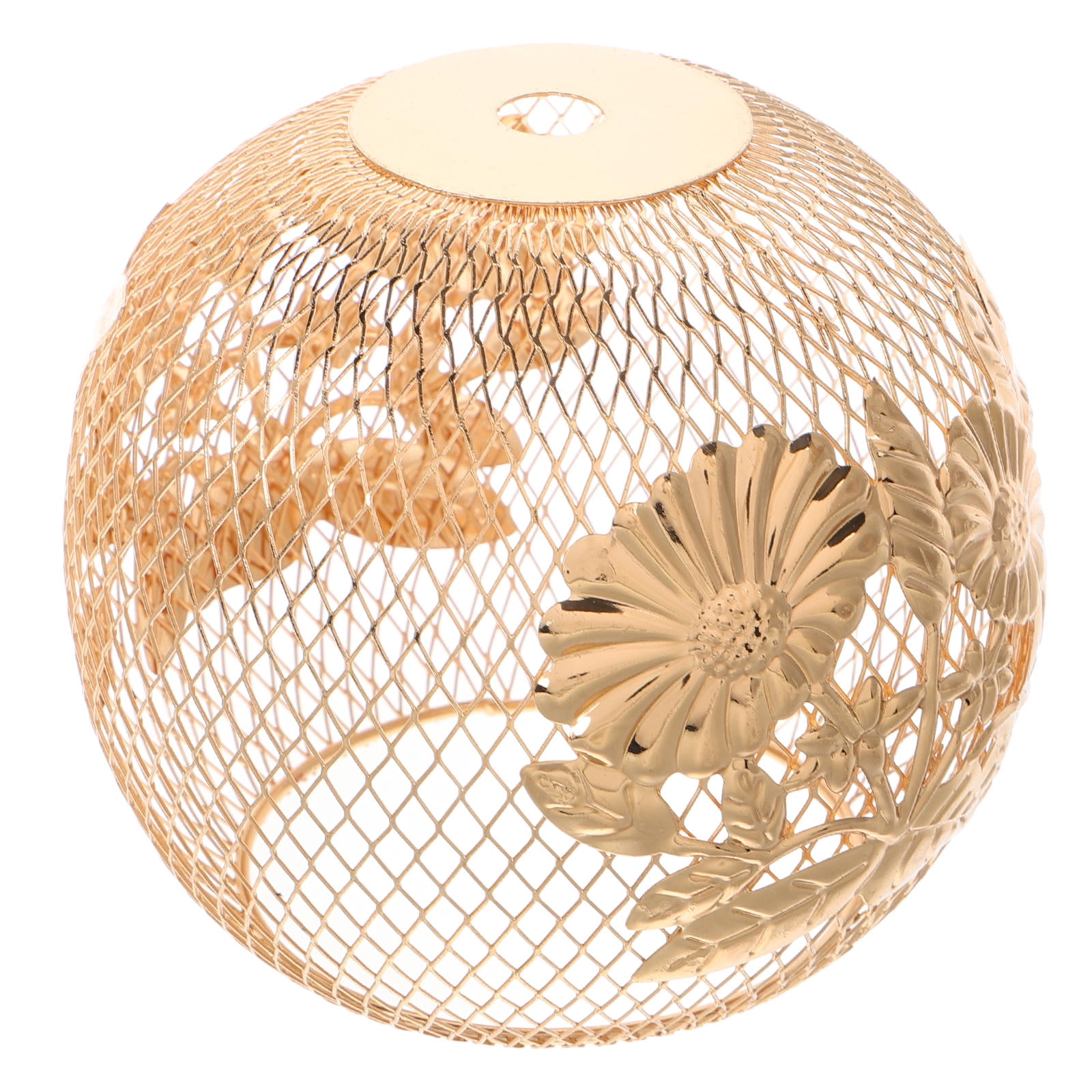 HOMEMAXS Golden Iron Wire Lamp Shade for Home Stylish Rustic Design and ...