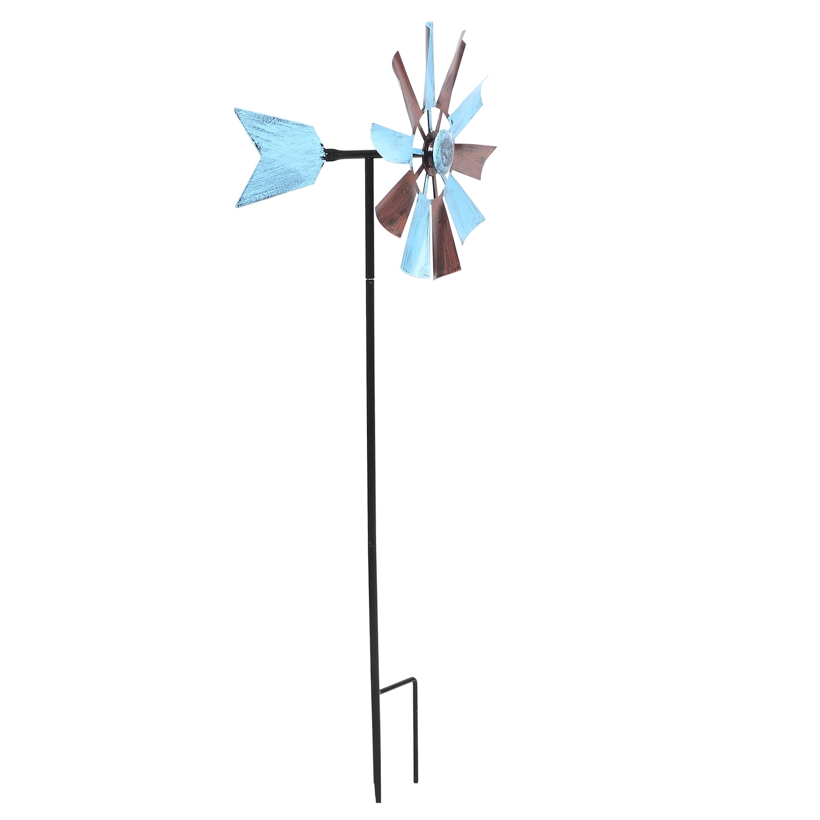 HOMEMAXS Metal Pinwheel Decor Garden Rotating Windmill for Yard Lawn ...