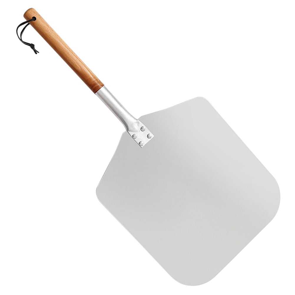 HOMEMAXS Metal Pizza Spatula Pizza Spade Pizza Spatula Paddle Wood ...