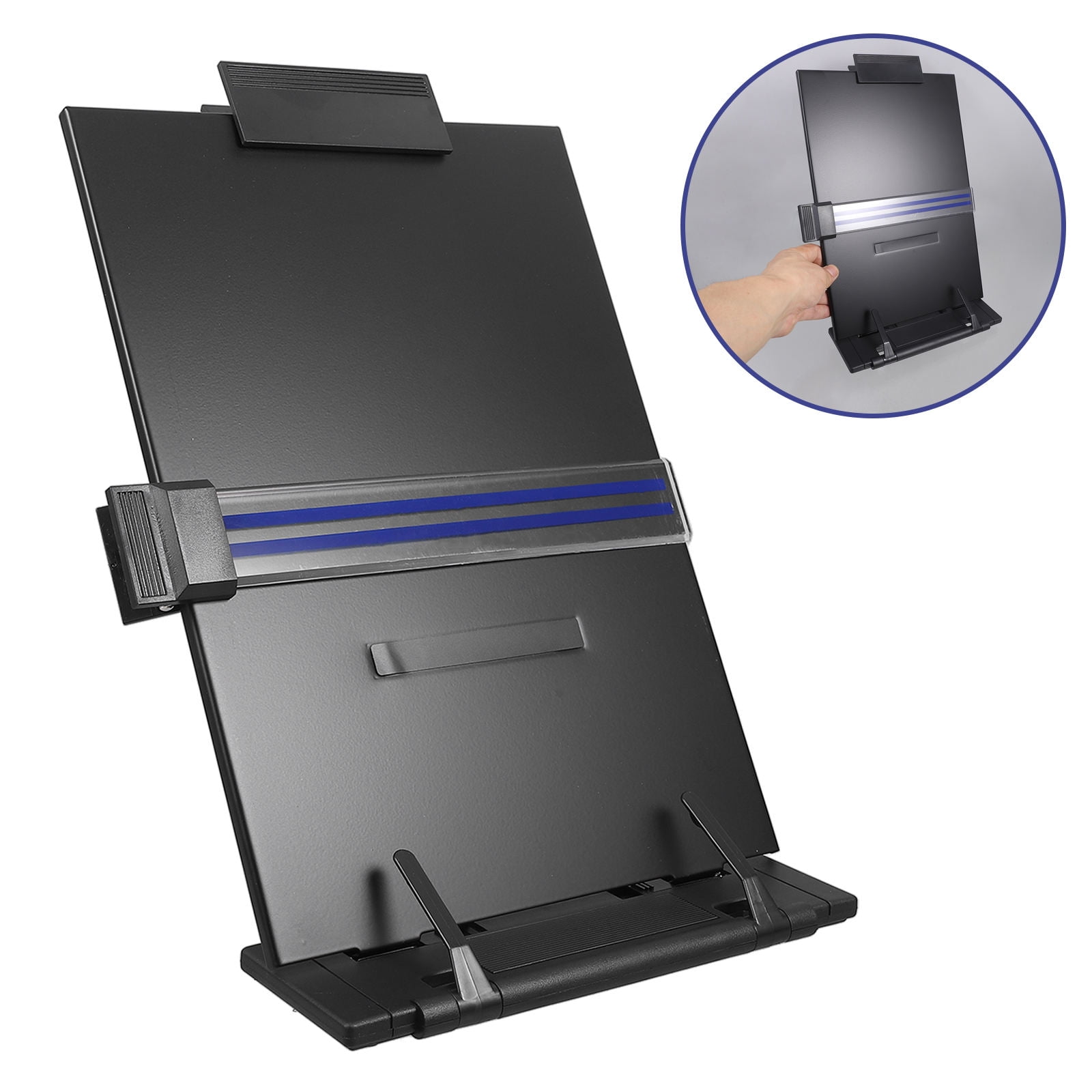 HOMEMAXS Metal Receipt Holder Book Reading Stand Clipboard Shelving ...