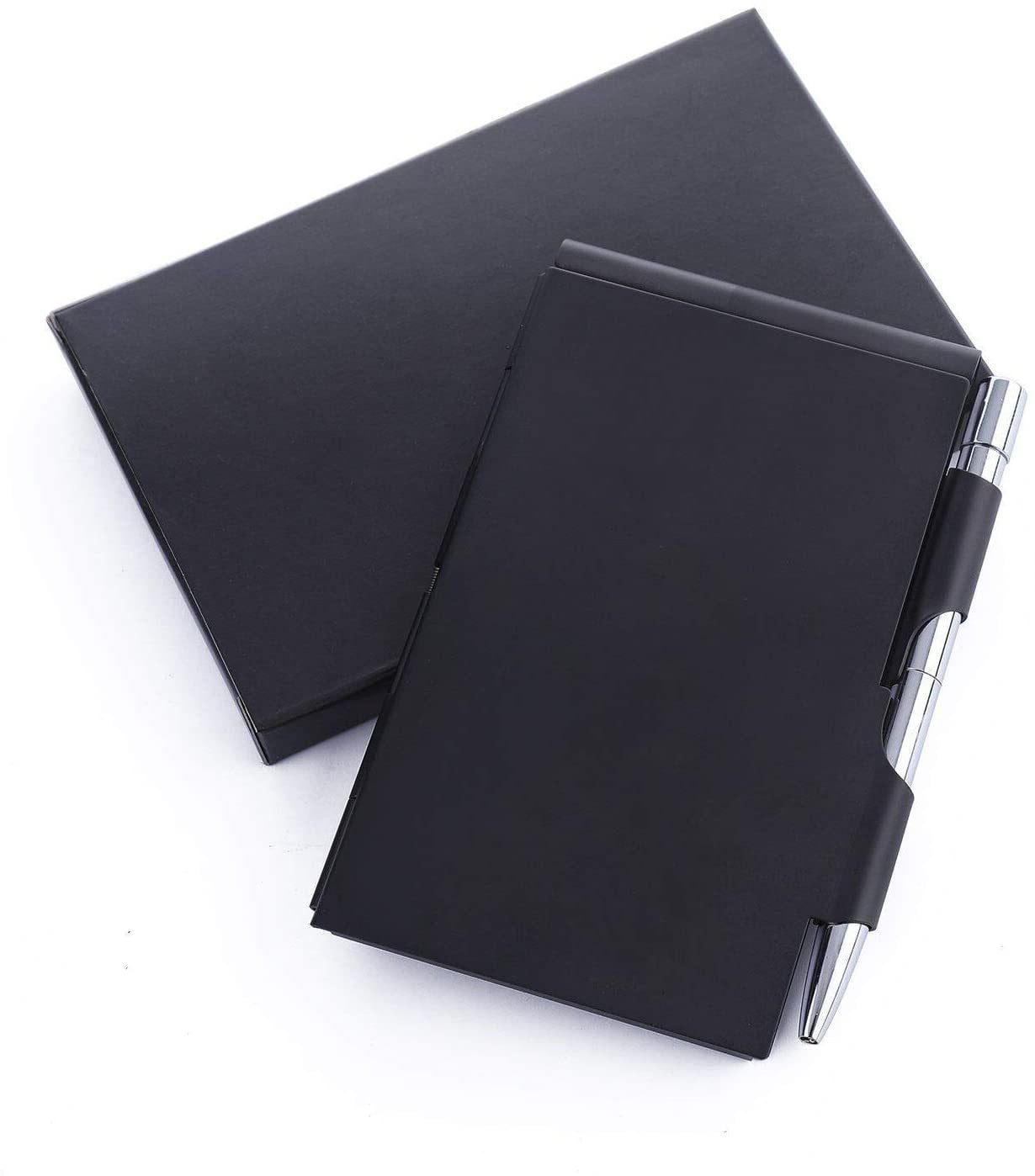 RENACLIPY Aluminum Metal Pocket Notepad with Pen for Students and ...