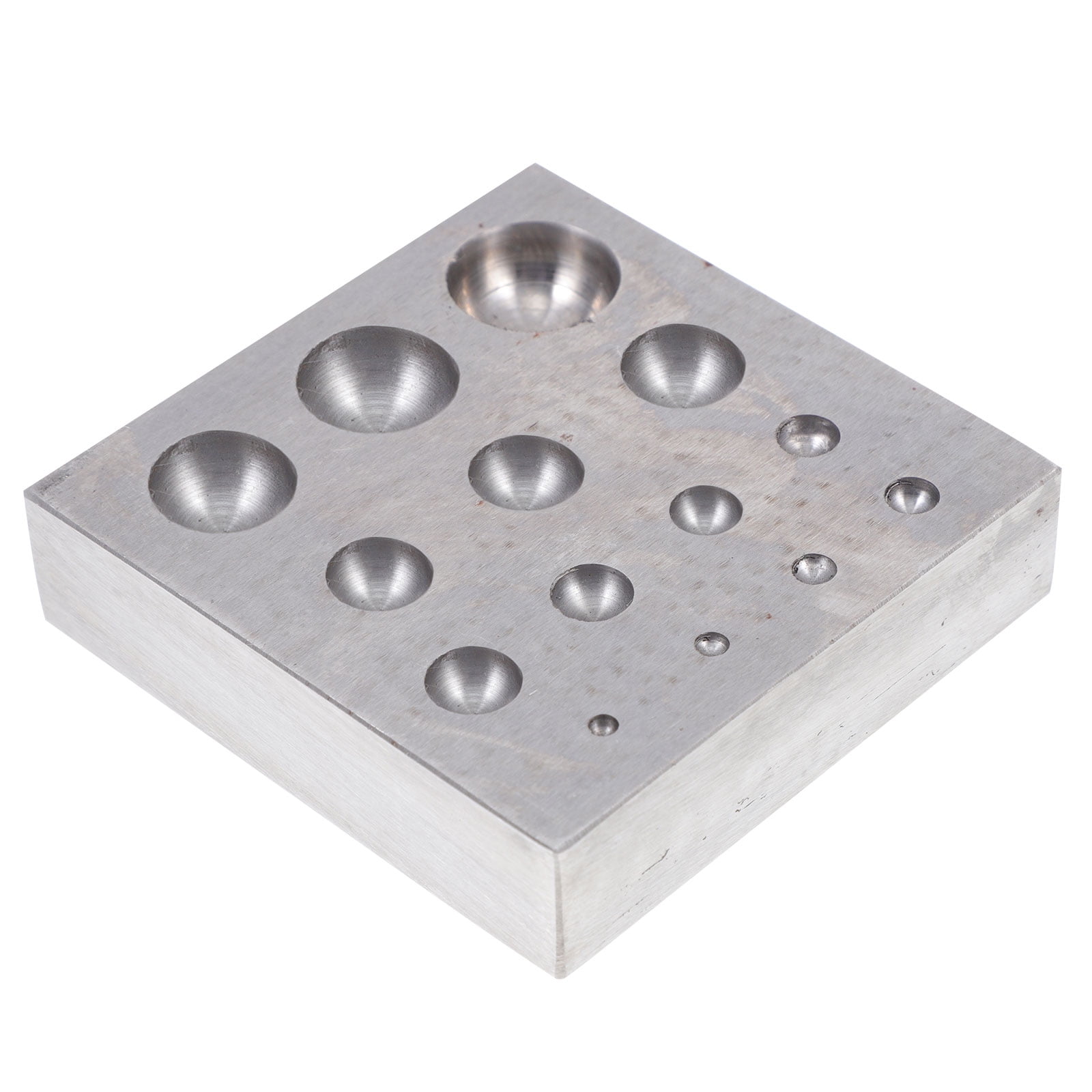 HOMEMAXS Metal Stamping Accessory Doming Punch Tool Gold Steel Block ...