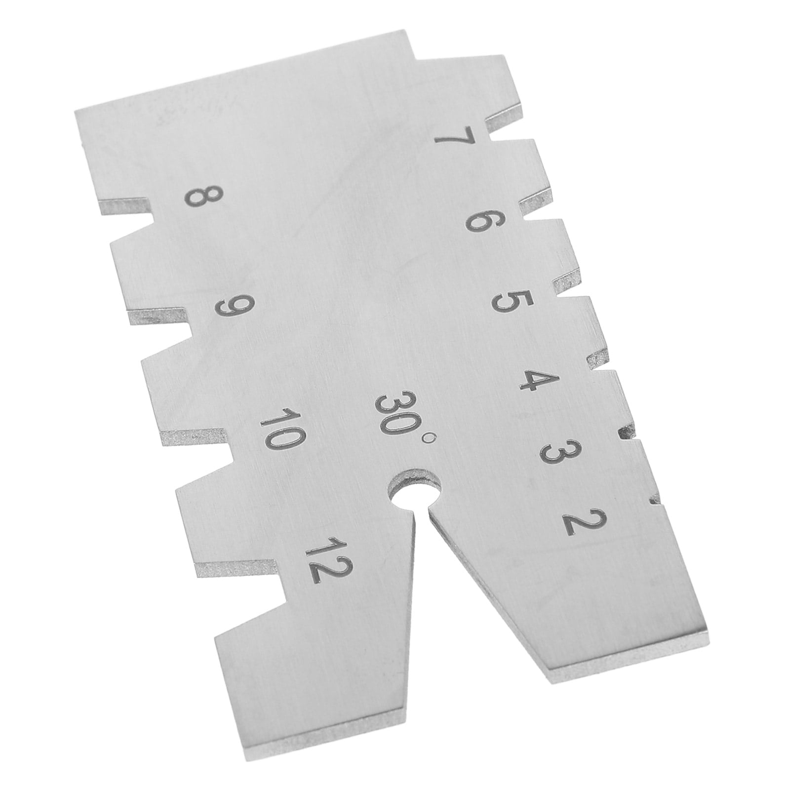 HOMEMAXS Metalworking Screw Thread Gauge 30 Degree Cutting Angle Template Lathes Measuring Tool ...