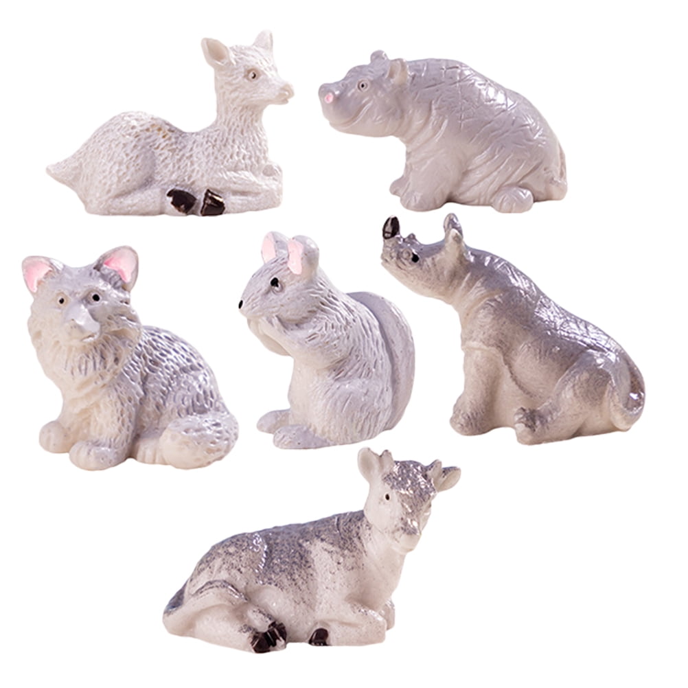 HOMEMAXS Micro Landscape Animal Statues Lamb Decoration Small Ornament ...