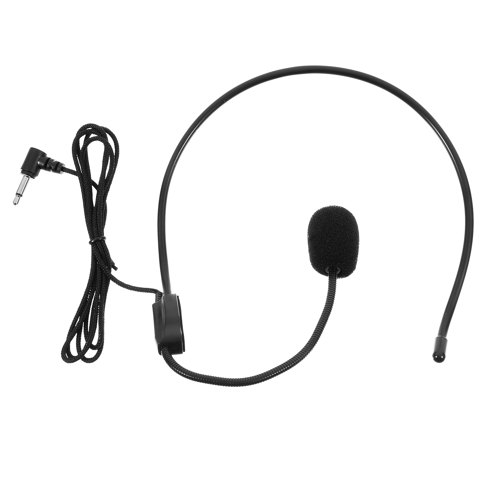 HOMEMAXS Microphone Headset For Speaking Lecture Ear Microphone 3.5mm ...