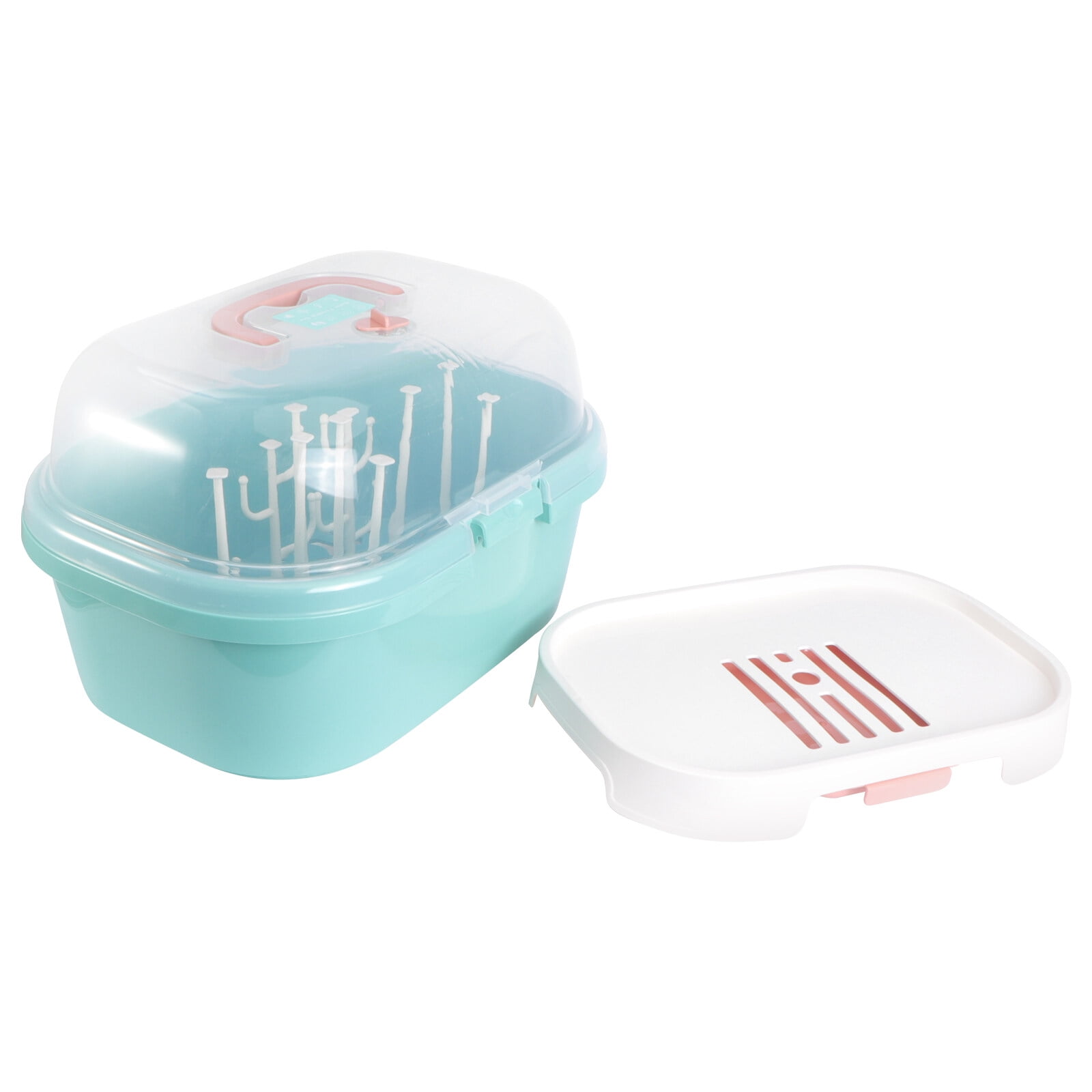 HOMEMAXS Milk Bottle Drying Rack Feeding Storage Box Baby Basket Stand ...