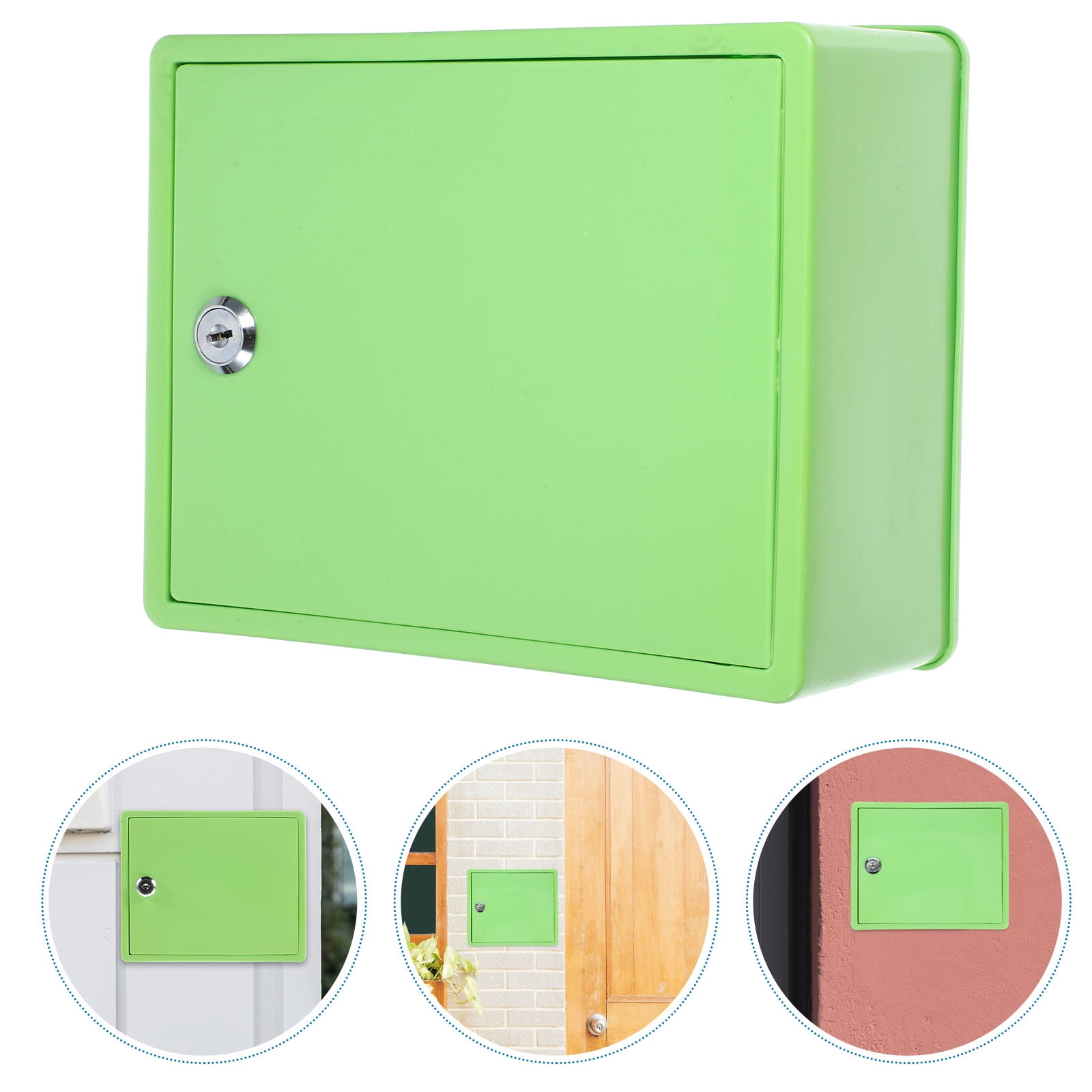 HOMEMAXS Milk Box Wall Mounted Lockable Milk Box Multi-use Wall Mount ...