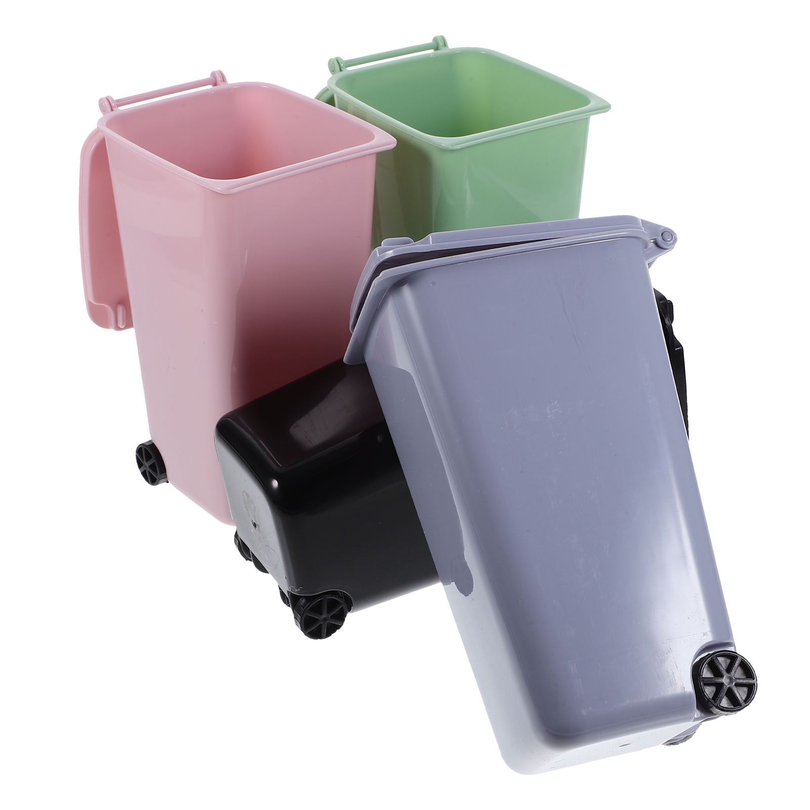 HOMEMAXS Mini Garbage Can for Waste Holding Clamshell Design Keeps ...