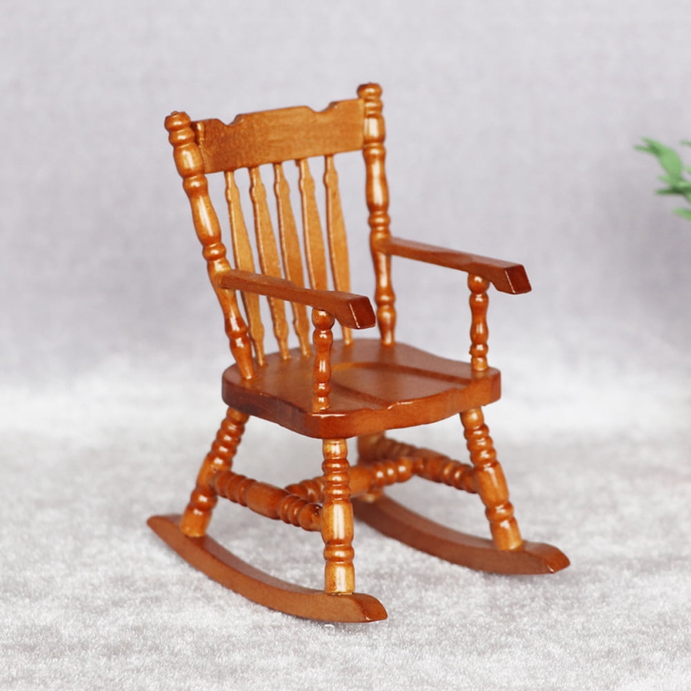 Mini House Rocking Chair Model Mini Furniture Model Doll House Layout ...