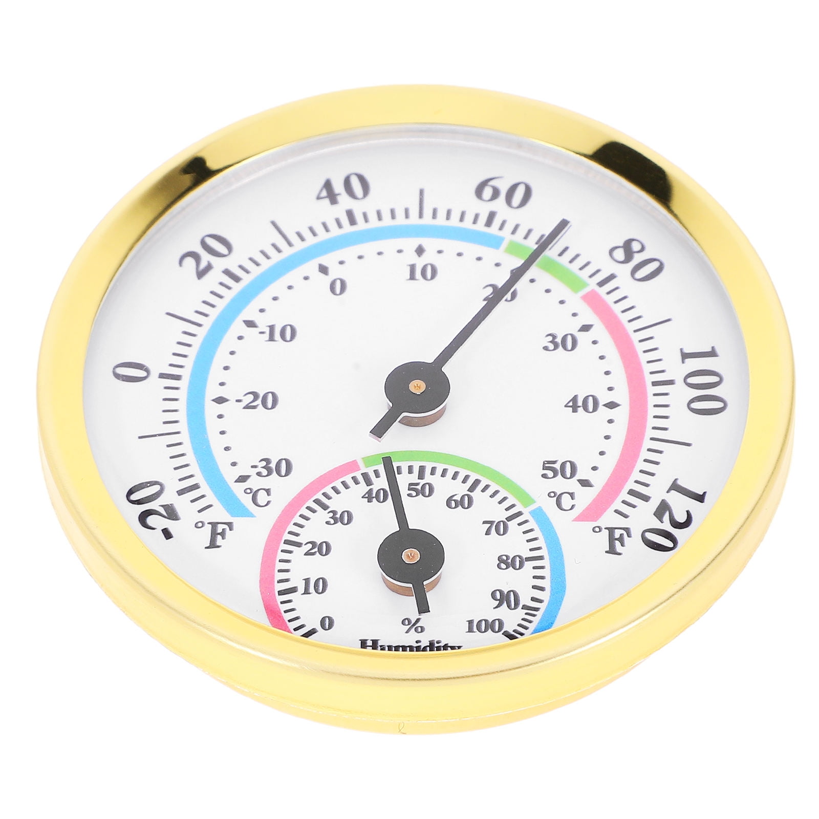 HOMEMAXS Mini Pointer Thermometer Hygrometer Gauge with Plastic Shell ...
