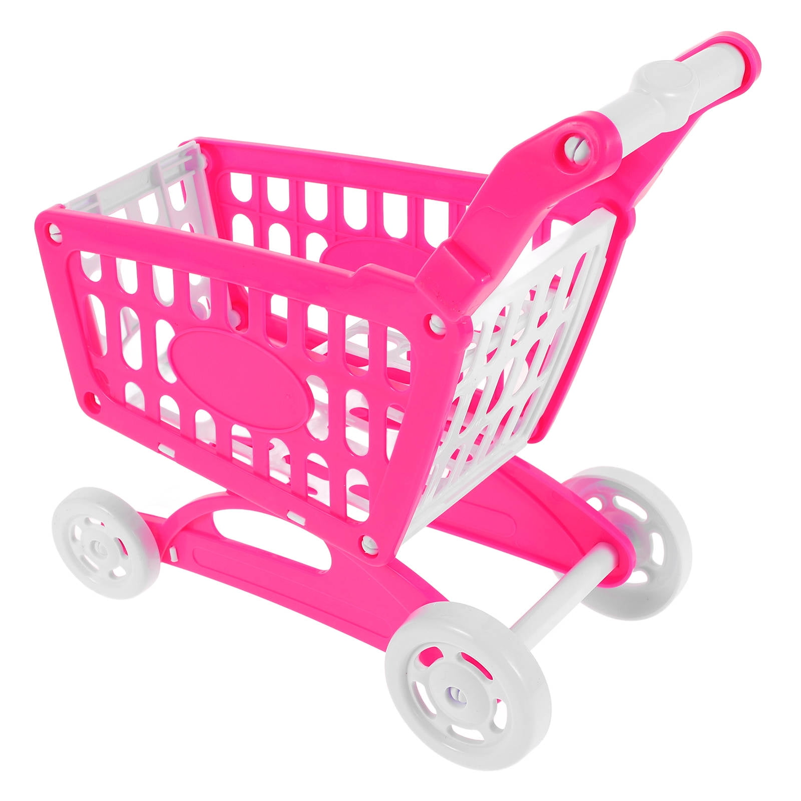 HOMEMAXS Mini Supermarket Handcart Plastic Shopping Cart Kid Food ...