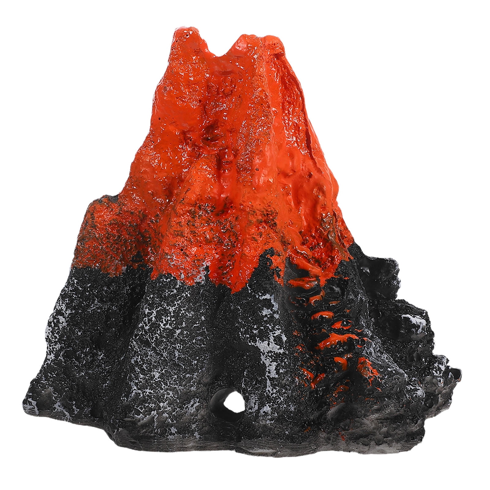 HOMEMAXS Mini Volcano Statue Decor Erupting Volcano Model For Fish Tank ...