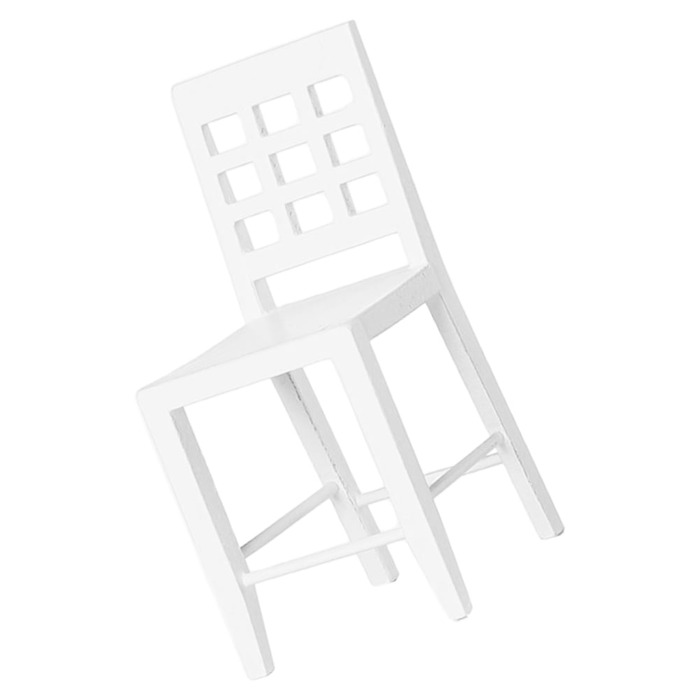 HOMEMAXS Mini Wooden Chair Small Furniture Figurine Miniature Chair ...