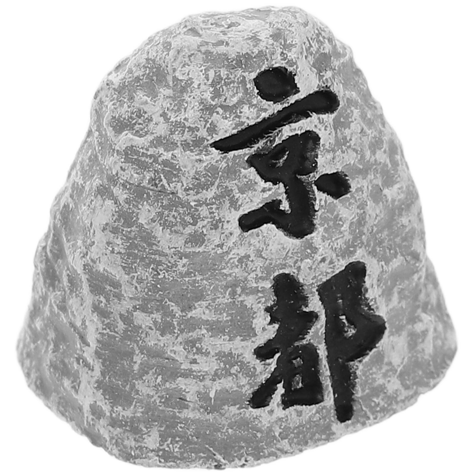 HOMEMAXS Mini Zen Garden Stele Rock Miniature Stele Decor Japanese ...