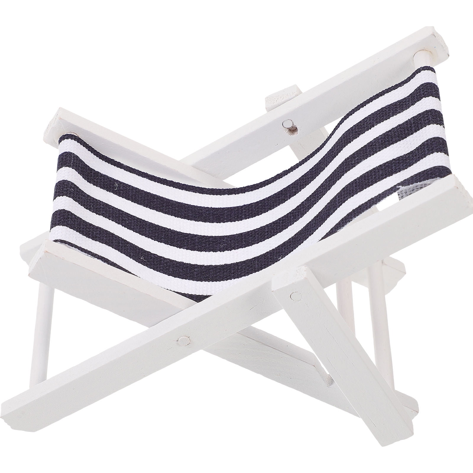 HOMEMAXS Miniature Beach Chair Folding Chair Decor Nautical Style Beach ...
