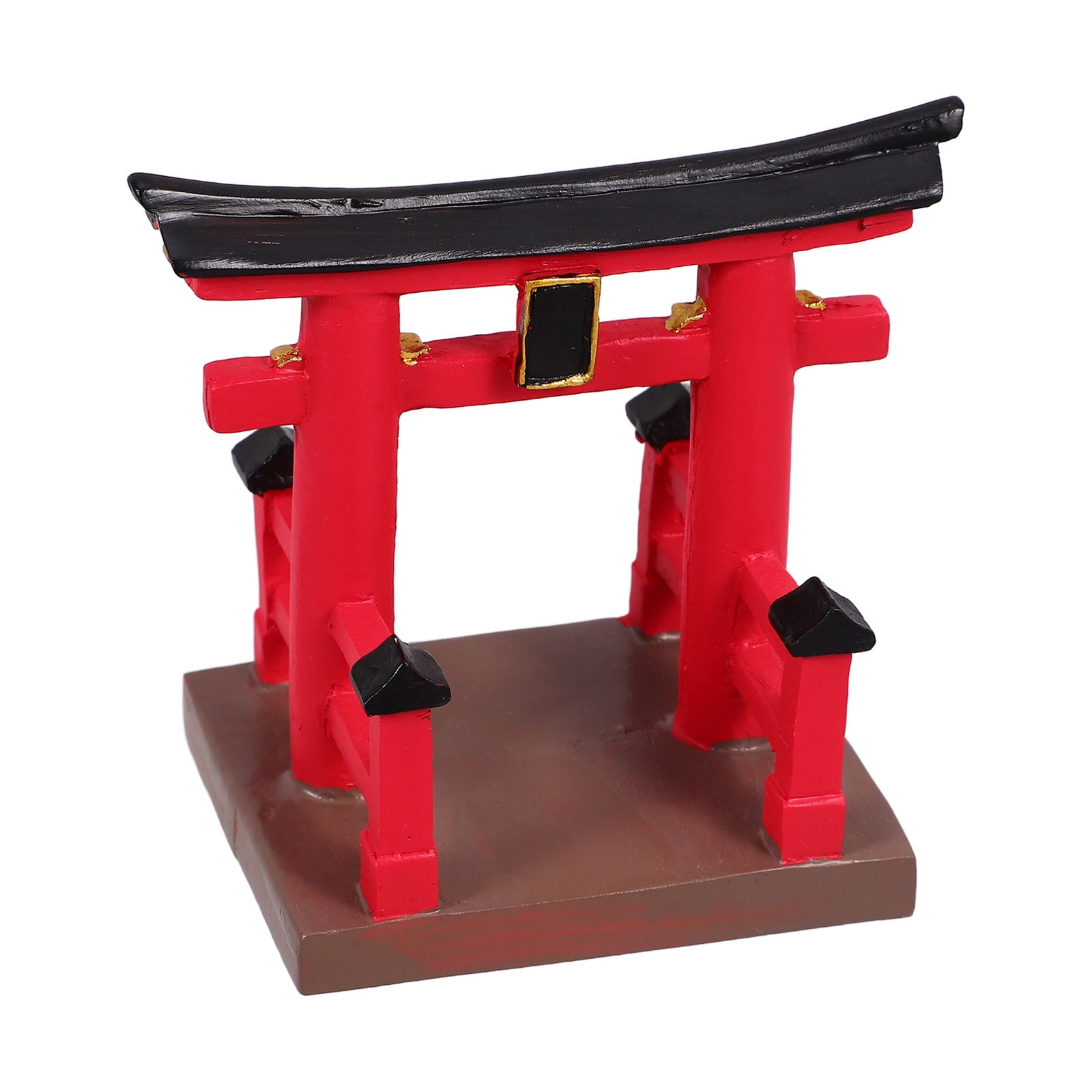 HOMEMAXS Miniature Japanese Torii Gate Model Torii Architectural Model Decor Mini Garden ...