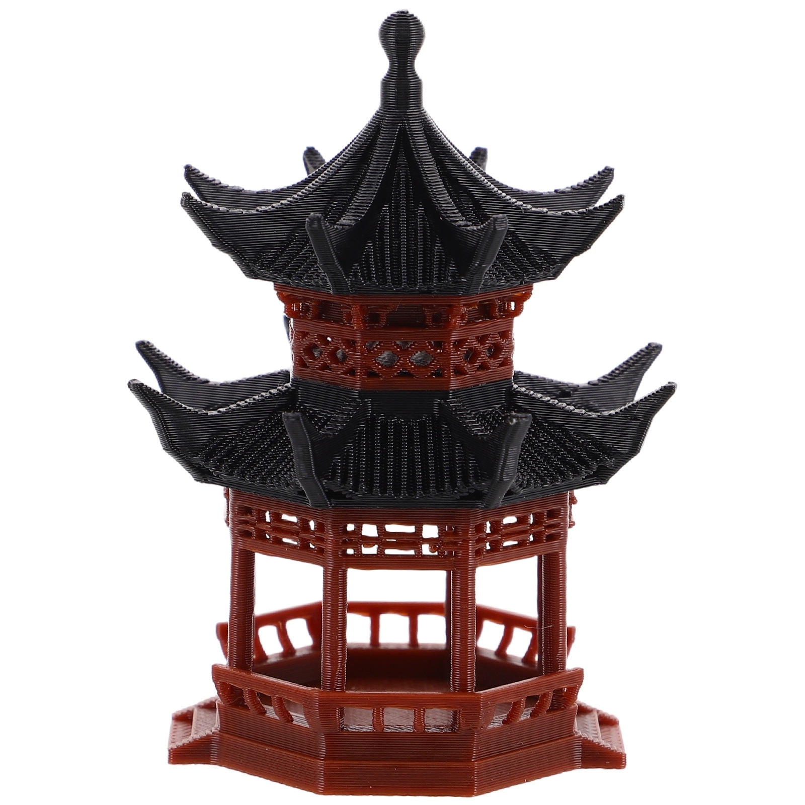 Miniature Pavilion Figurine Bonsai Pagoda Statue Asian Garden ...