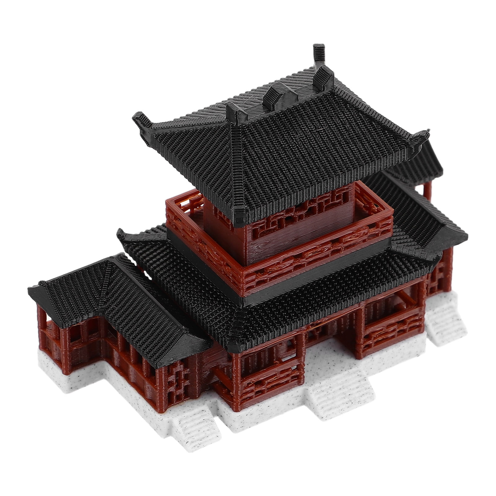 HOMEMAXS Miniature Pavilion Statue Hexagon Pavilion Figurine Zen Garden ...