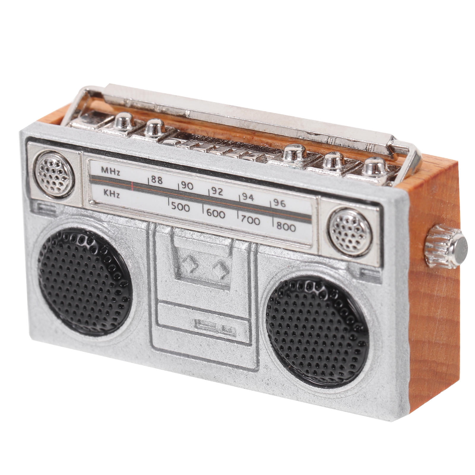HOMEMAXS Miniature Radio Model Vintage Style Mini Radio Figurine ...