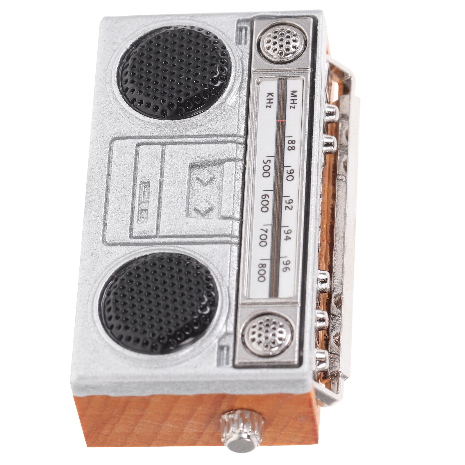 HOMEMAXS Miniature Radio Model Vintage Style Mini Radio Figurine ...
