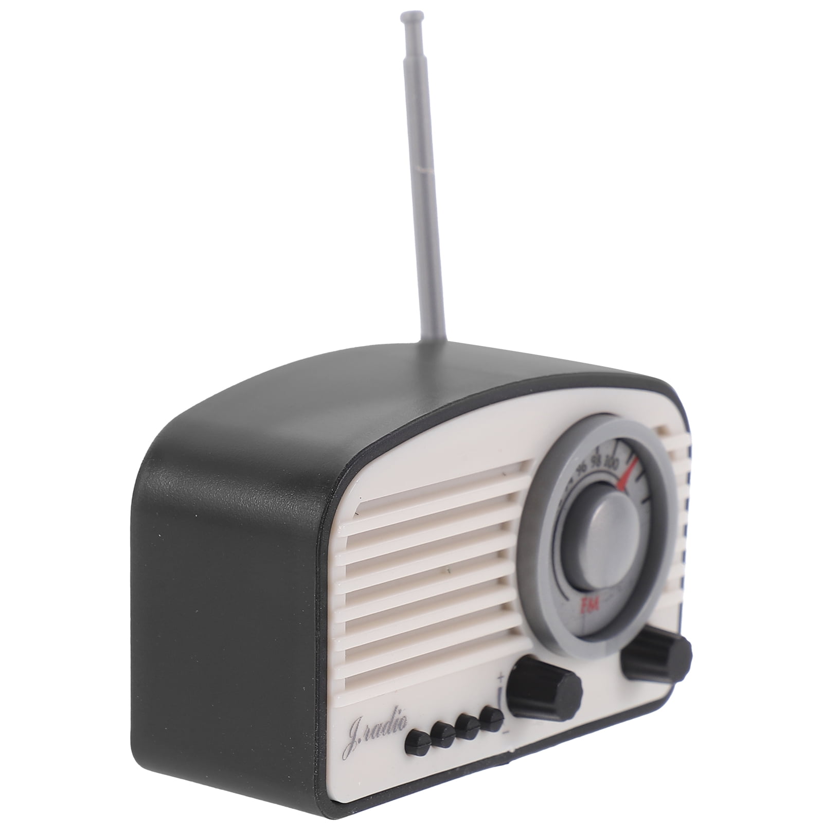 HOMEMAXS Miniature Radio Model Vintage Style Radio Figurine Simulation ...