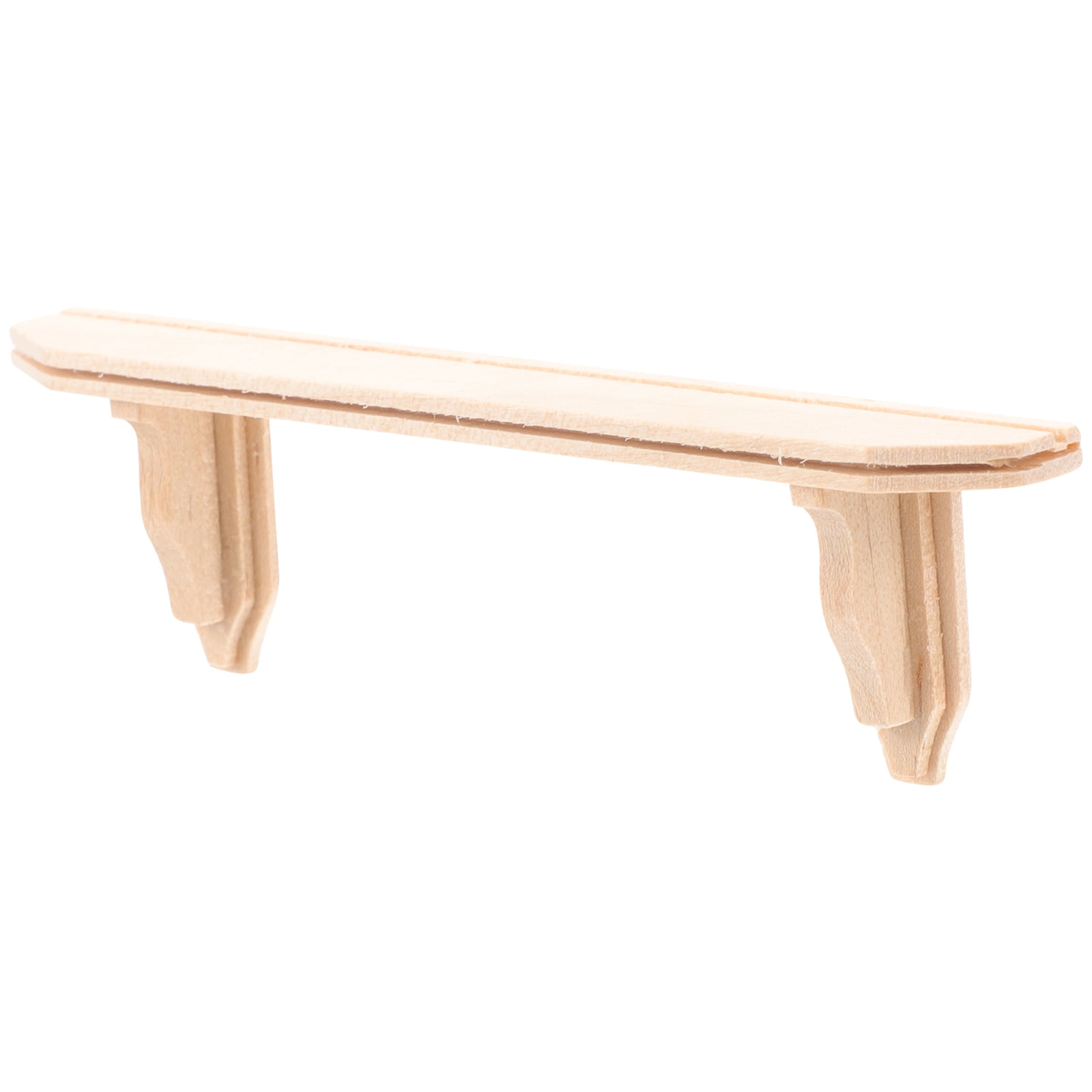 Miniature Wooden Wall Shelf for Decor Beige Color Durable and Practical ...