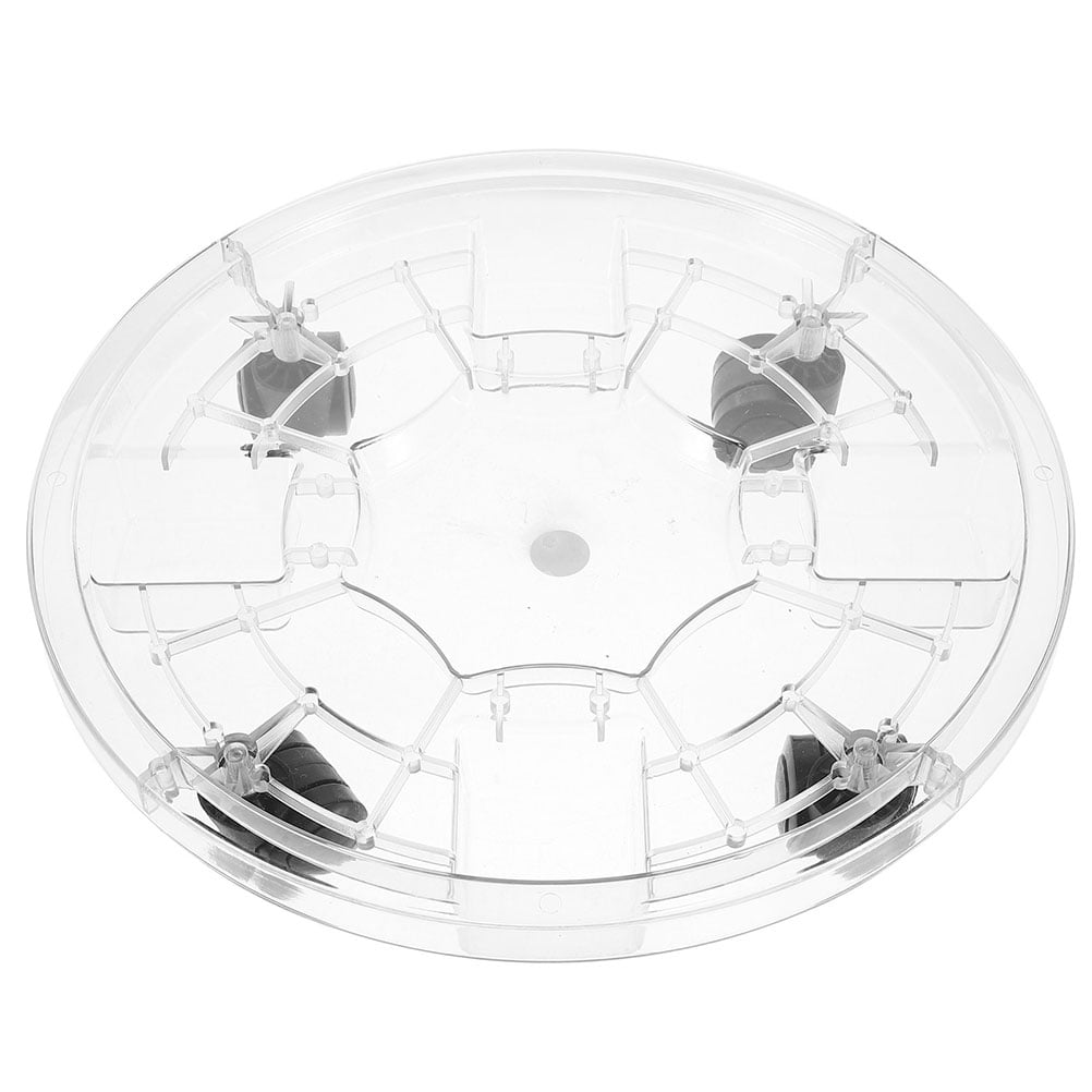 HOMEMAXS Mobile Planter Stand Rotating Flower Pot Tray Wheels Planter ...