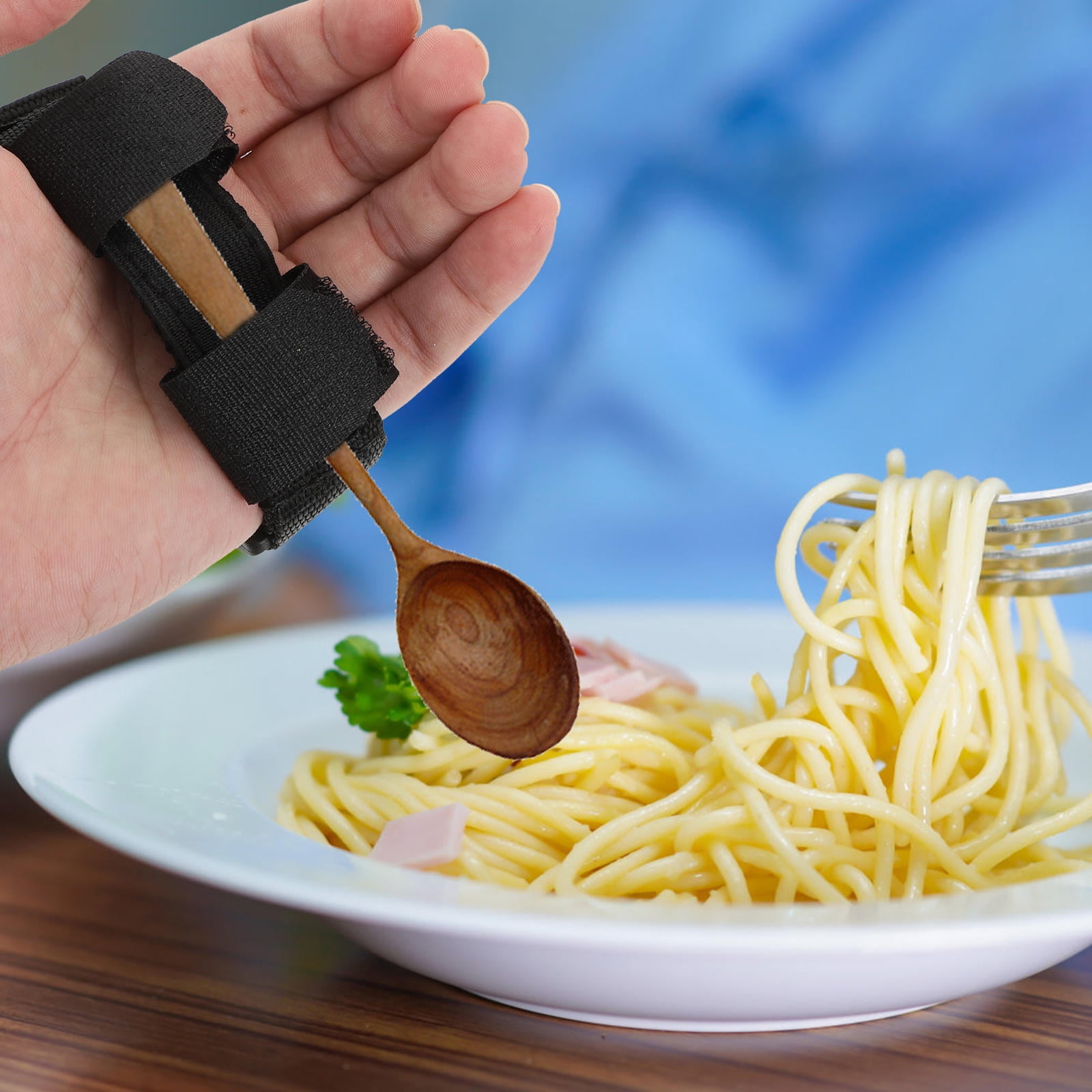 HOMEMAXS Mobility for The Elderly Food Aid Kit Disabled Spoon Fixing ...