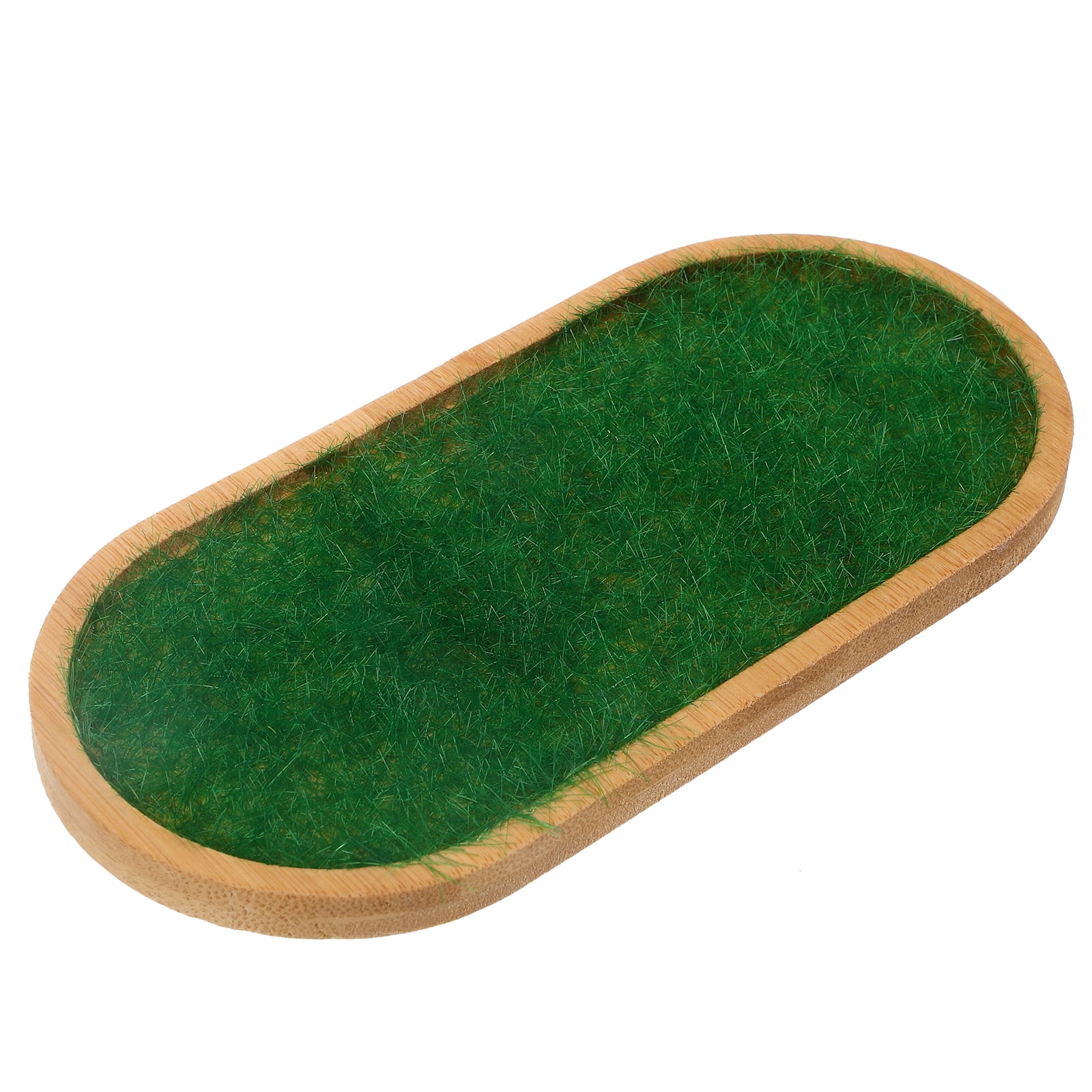 RUNROTOO Model Display Stand Green Wooden Plastic 1Pack 6.6x3.1x0.3In ...