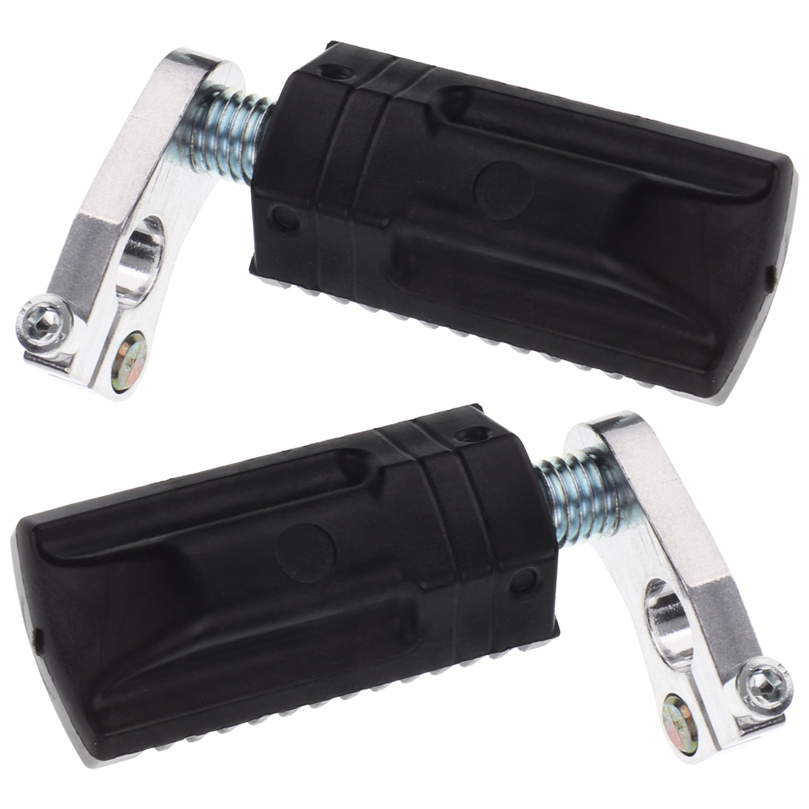 HOMEMAXS Black Motorcycle Front Foot Pegs for Mini Bikes Enhance ...