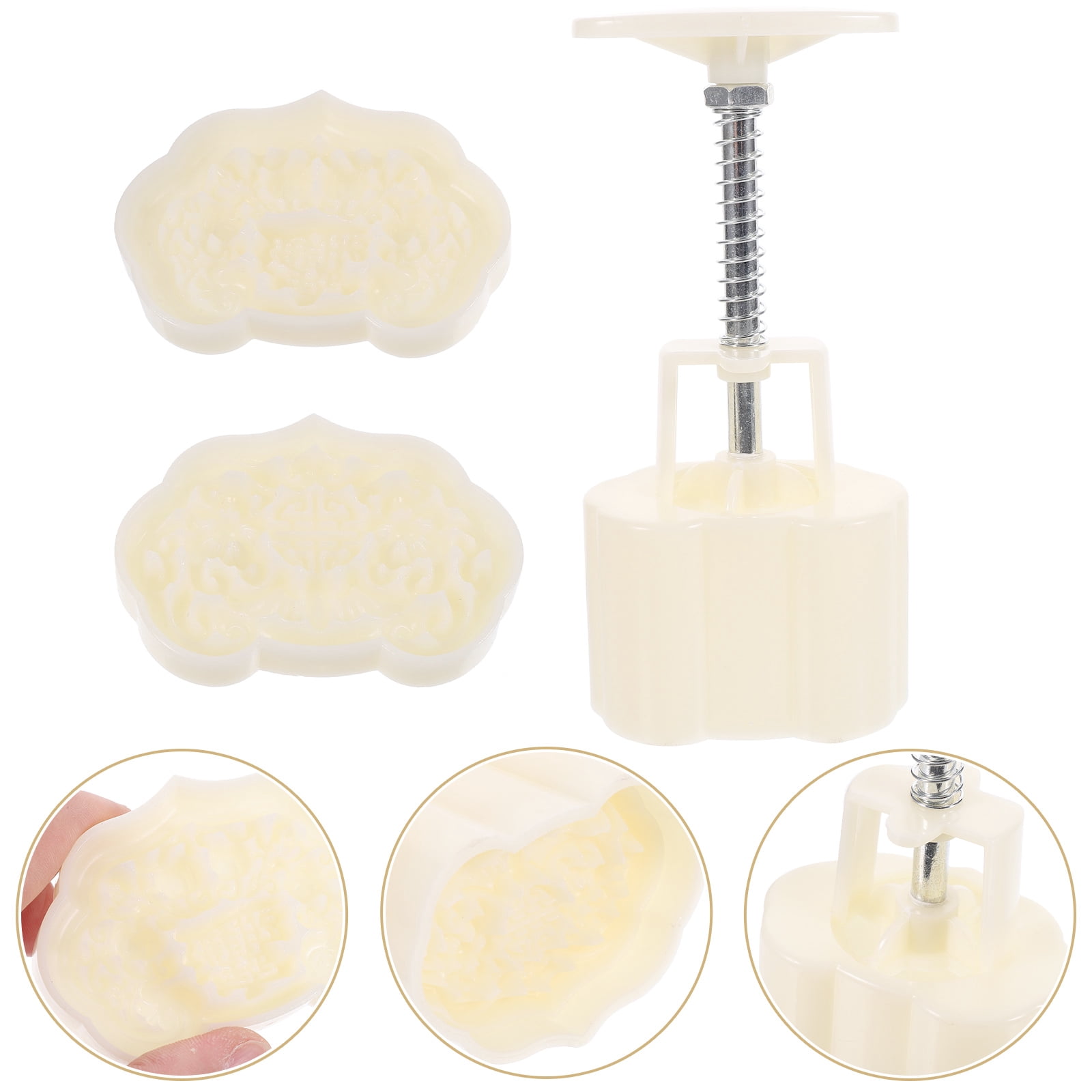 HOMEMAXS Moon Cake Mold Cantonese Style Baking Accessories Press Molds ...