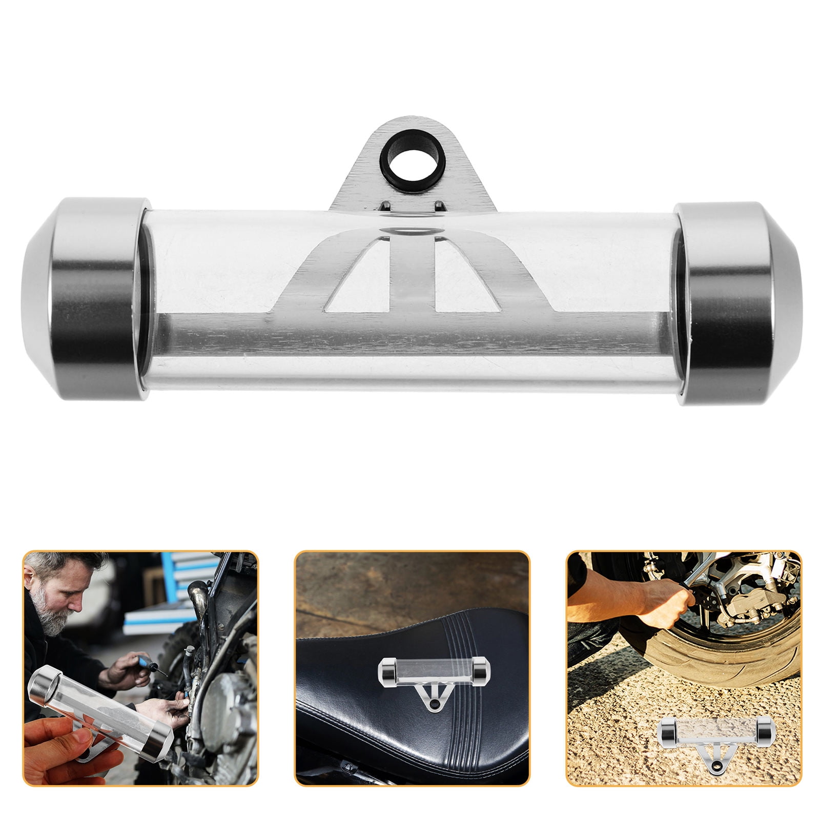 HOMEMAXS Motorcycle Document Holder Tax Single Tube Made of Acrylic and ...