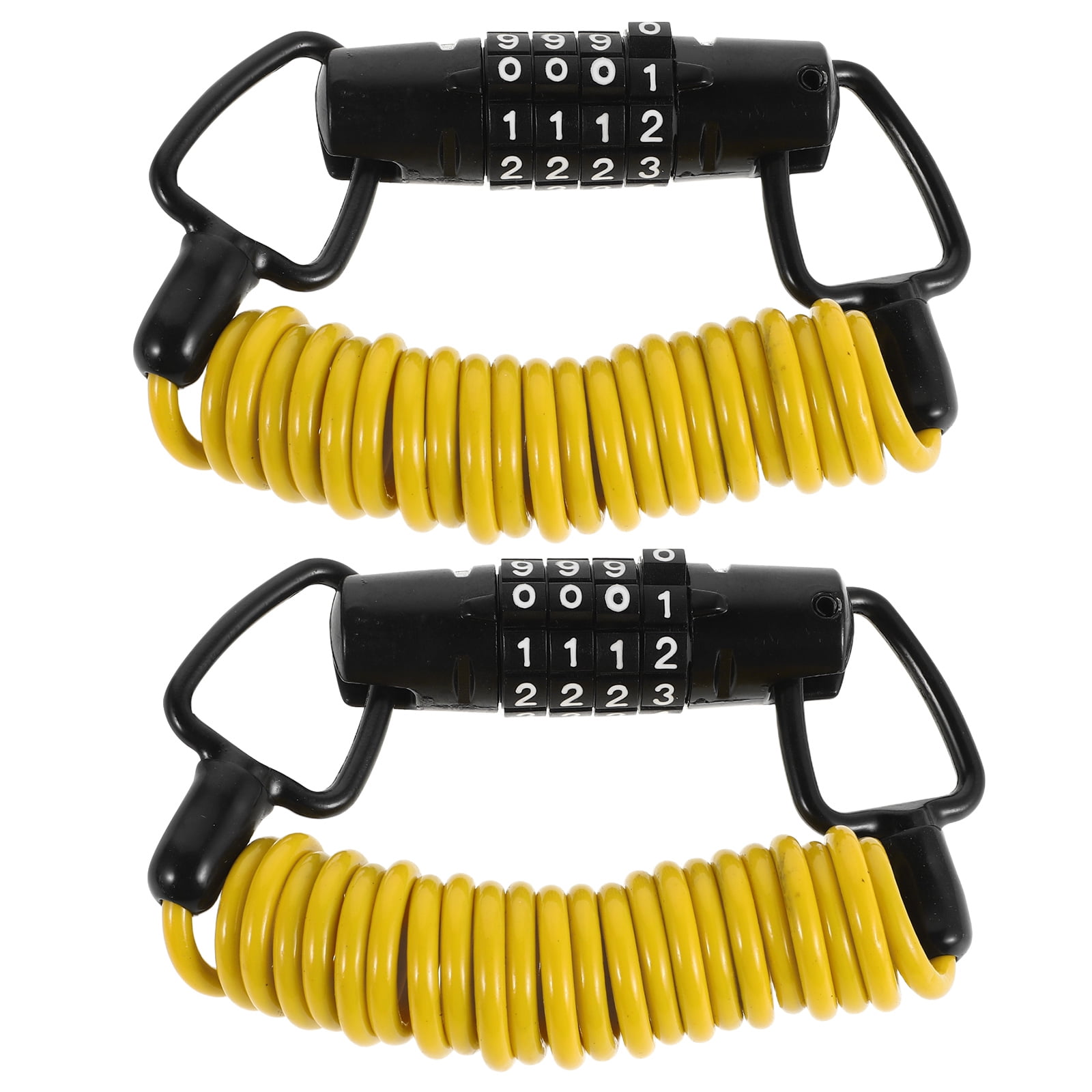 Motorcycle Helmet Lock and Cable Heavy Duty Universal Combination Lock ...