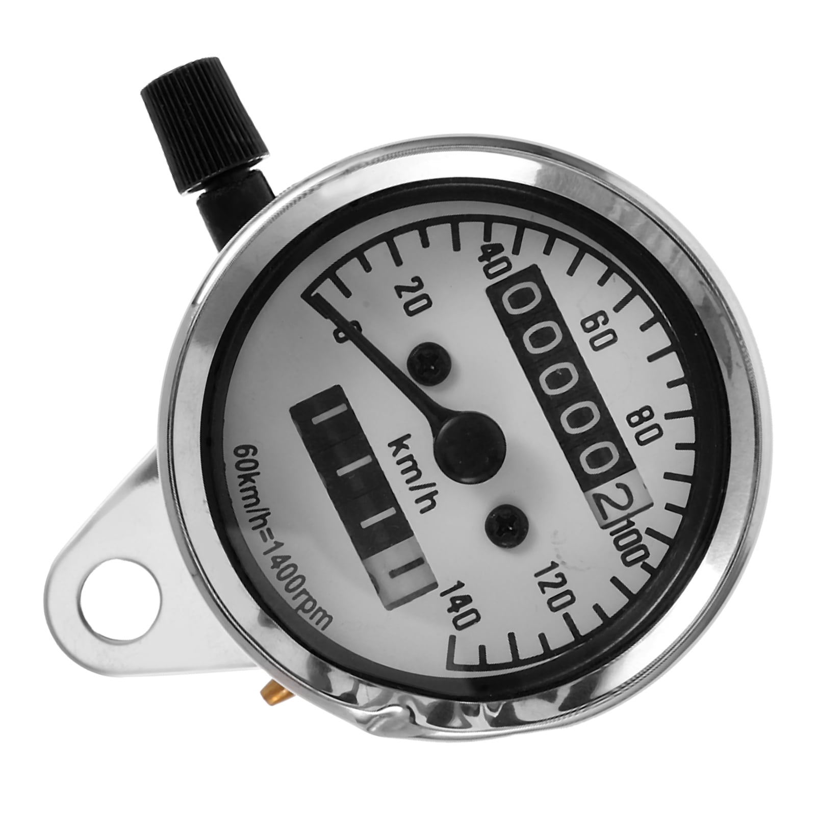 HOMEMAXS Motorcycle Modified Speedometer with Iron Plating Silver Color ...