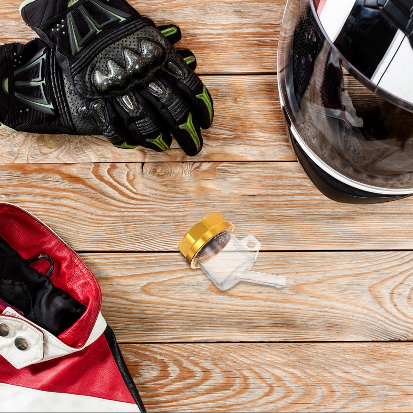 HOMEMAXS Motorcycle Rear Brake Master Cylinder With Large Oil Reservoir ...