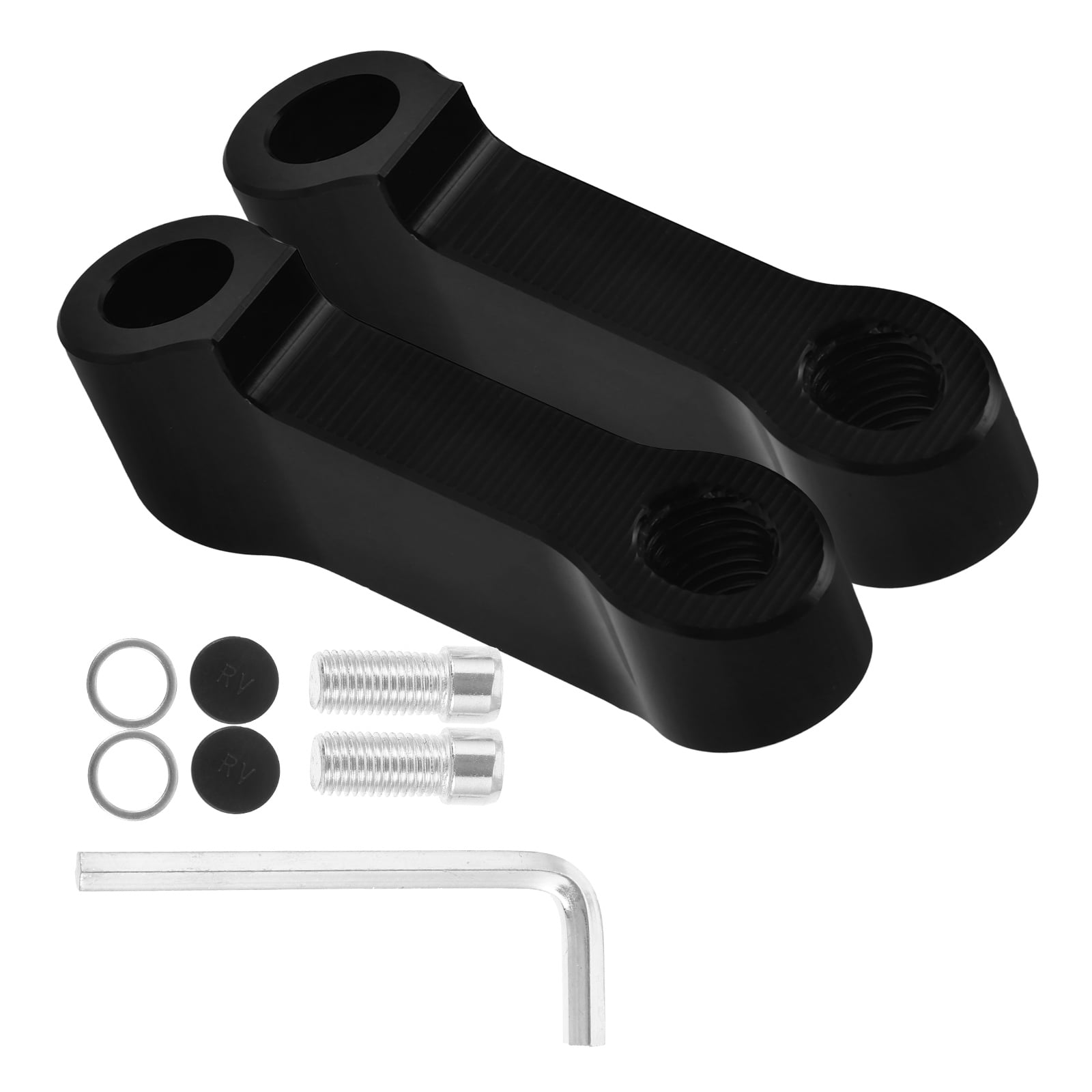 HOMEMAXS Motorcycle Rear View Mirror Extension Bracket Bike Rearview ...