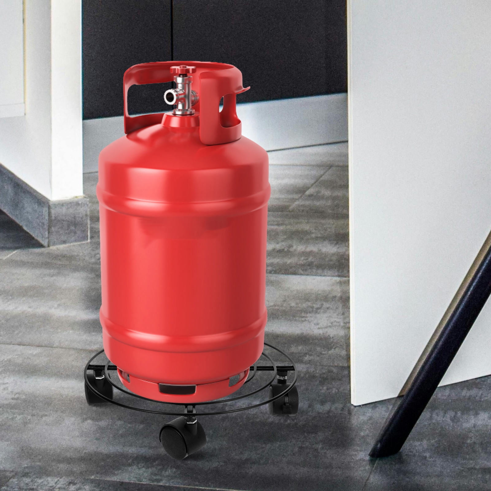 HOMEMAXS Movable Propane Cylinder Base Fixed Propane Tank Tray With ...