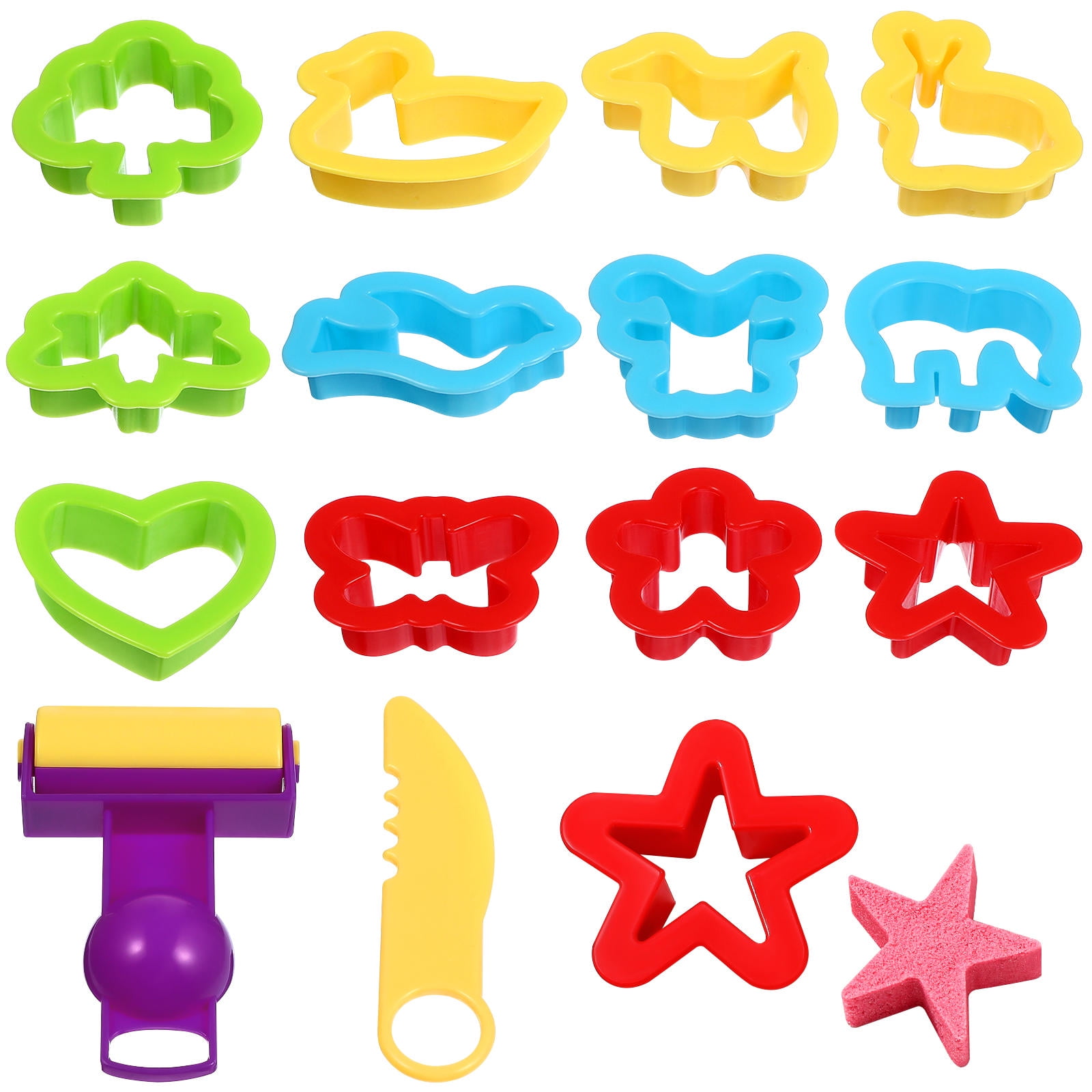 HOMEMAXS Multi Color Plastic Clay Modeling Tool Kit for Children with ...