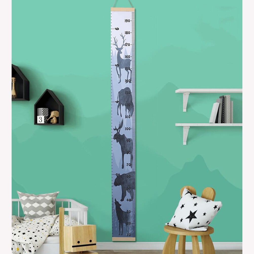 Multi Colored Kids Growth Chart Timber Height Measurement Ruler Easy ...