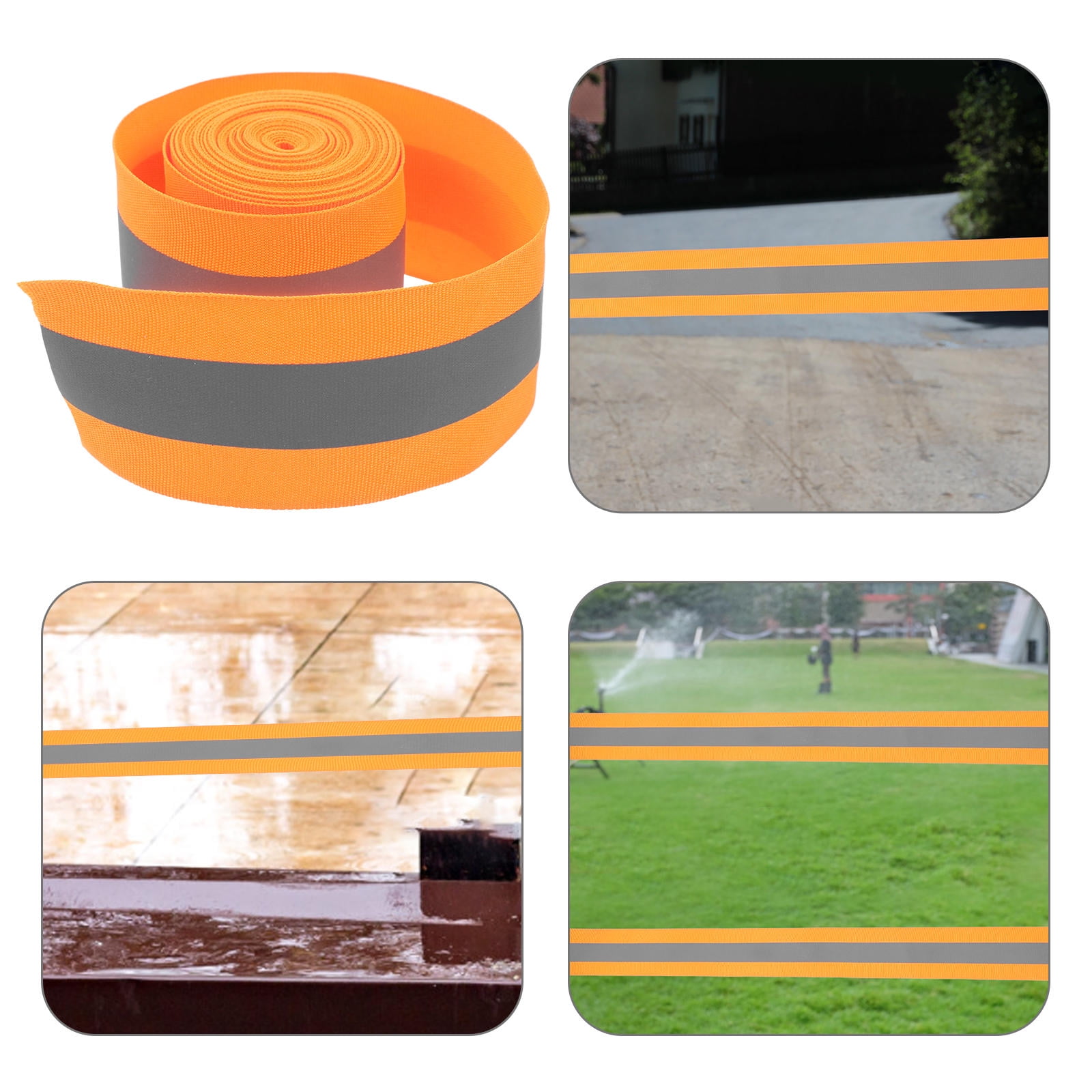 HOMEMAXS Multi-Purpose Reflective Fabric Tape High Visibility Anti-Slip ...