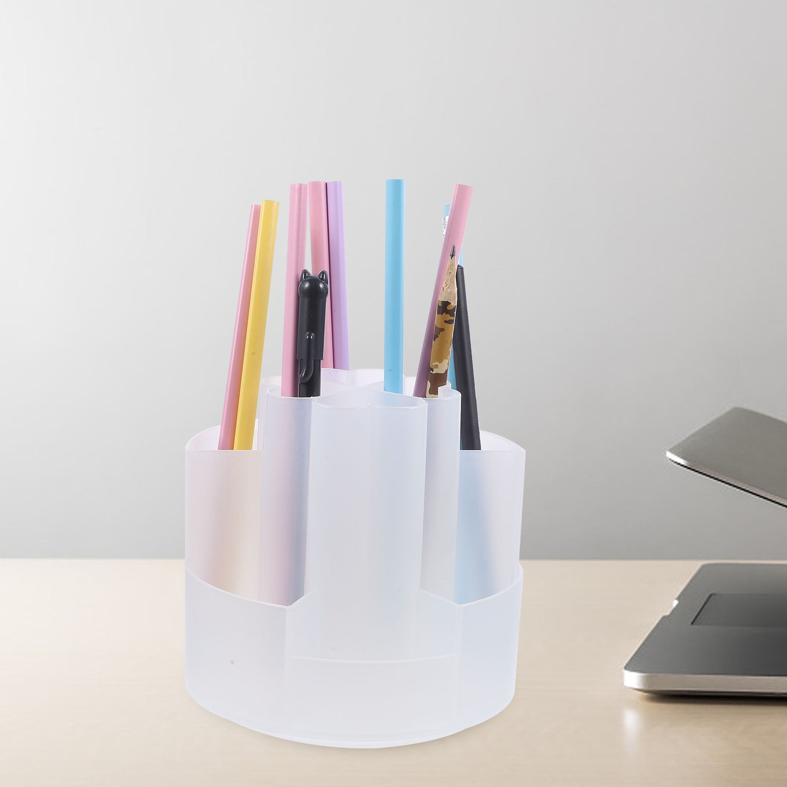 HOMEMAXS Multi-grid Rotating Pen Holder Miniature Display Case Cute ...