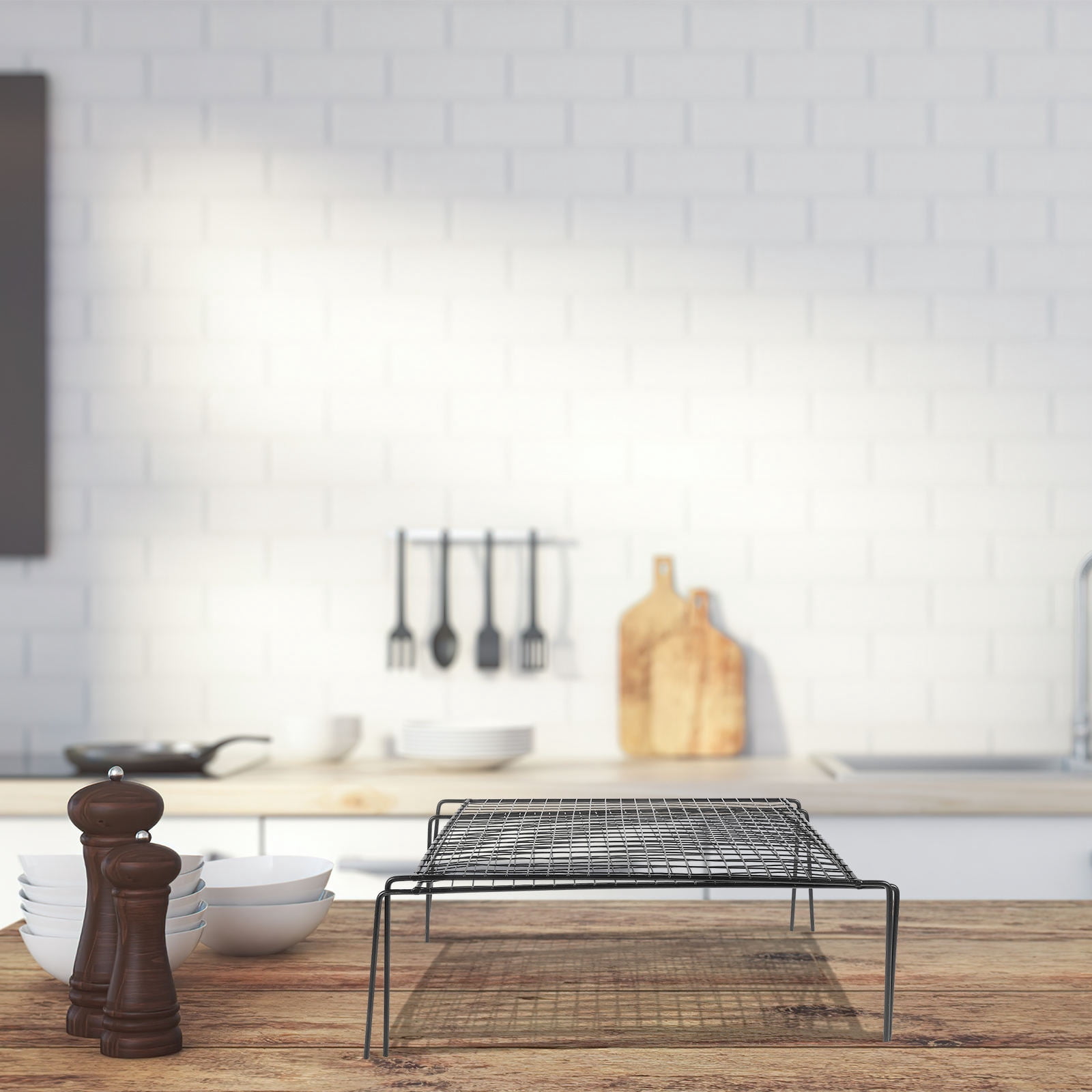 HOMEMAXS Multifunctional Wire Shelf for Cabinet Expandable Kitchen ...