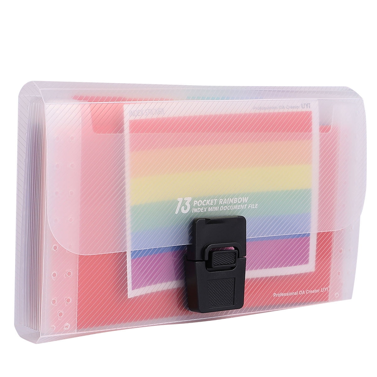 HOMEMAXS Multilayer Plastic File Bag with 13 Pockets Assorted Colors ...