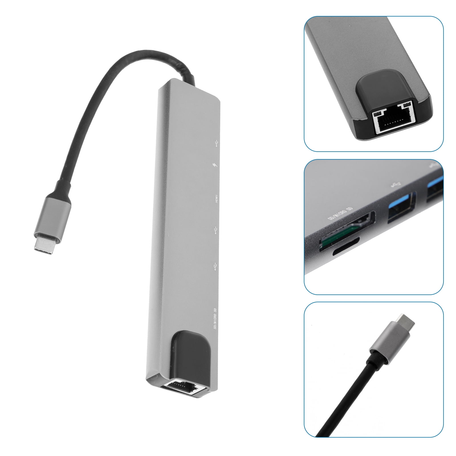 HOMEMAXS Multiple Ports USB Hub Type C 8 In 1 Adapter Splitter USB ...