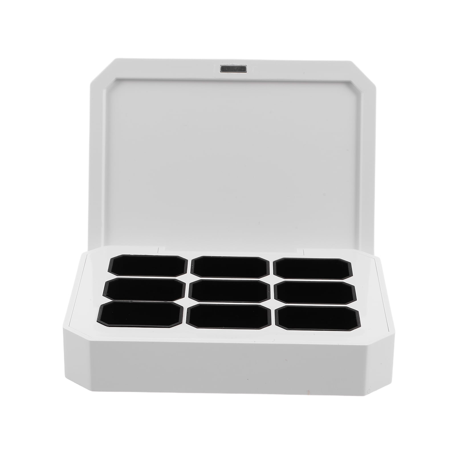 Compact White Plastic Storage Box for Small Parts with 6 Compartments ...