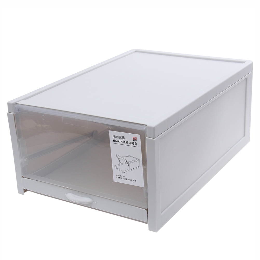 VERDANVERSE Narrow Shoe Storage Container Transparent Cover Load ...