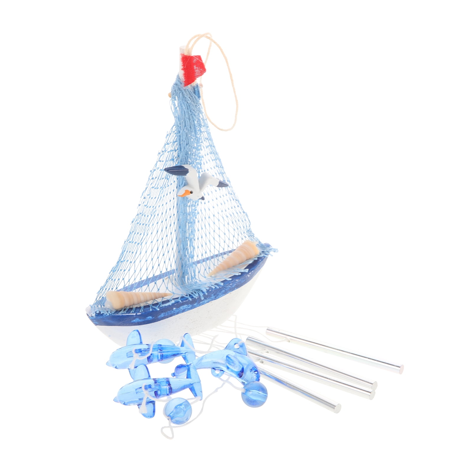 HOMEMAXS Nautical Boat Windchime Pendant Sailboat Wind Chime Pendant ...