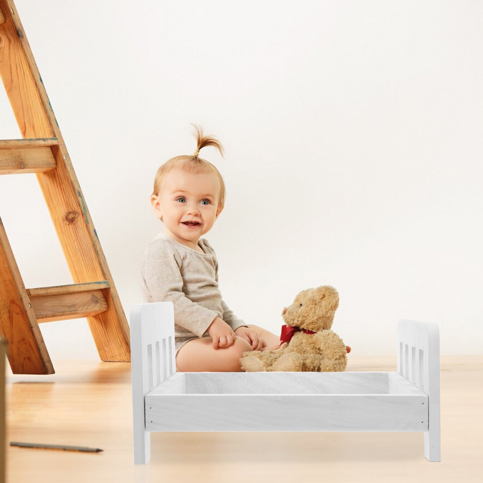 Newborn Photography Mini Bed Prop Vintage Baby Photoshoot Bed, Creative ...