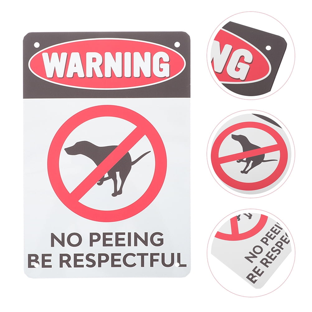 HOMEMAXS No Peeping Dog Sign for Yard Lightweight Iron Warning Sign ...